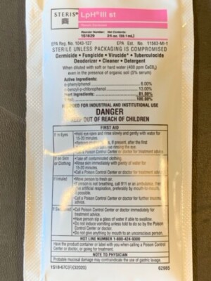 STERIS LpH III st Phenolic disinfectant - 6 x 2oz | eBay