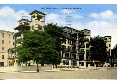 Partridge Inn Hotel-Augusta-Georgia-Vintage 1952 Linen Advertising ...