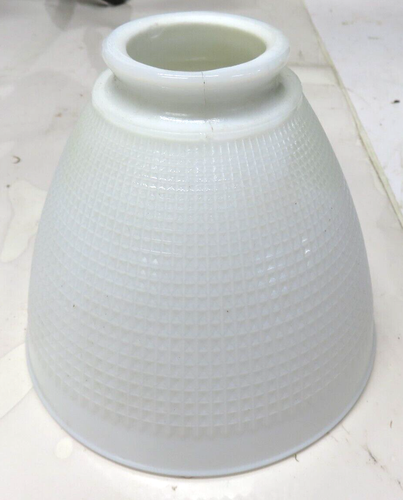 Vintage White Corning Milk Glass Torchiere Floor Lamp Shade Diffuser 6 ...