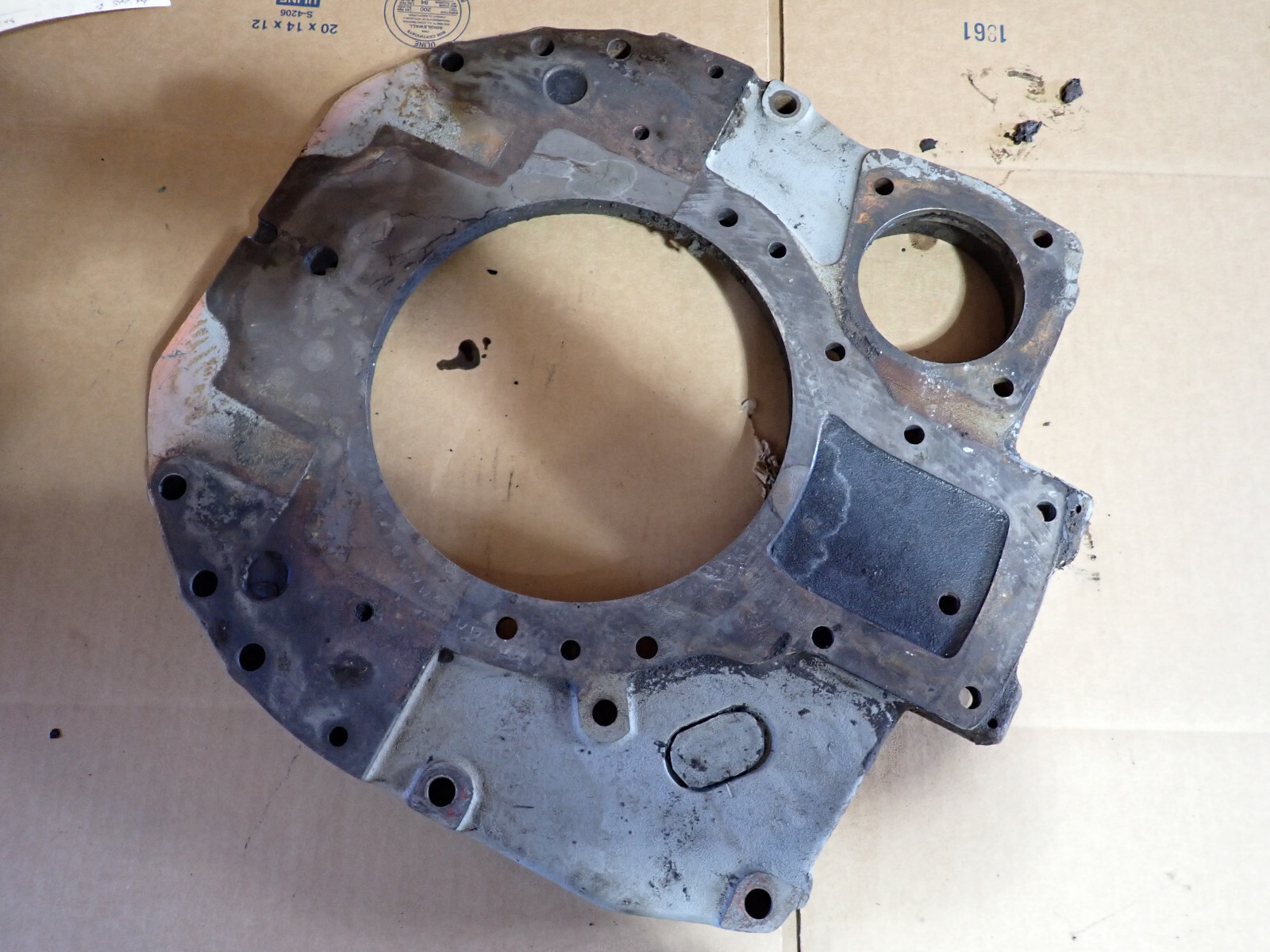 Perkins 903-27 Diesel Engine Flywheel Housing Plate 3714X03A/1 LINDE ...