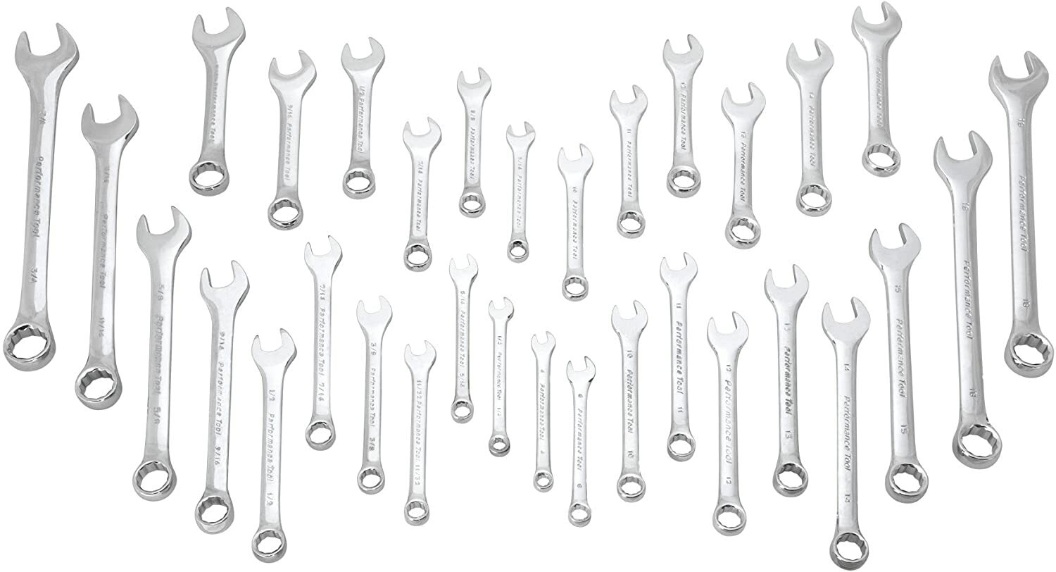 32PC SAE & Metric Combination & Stubby Spanner Set Organizer Tray | eBay