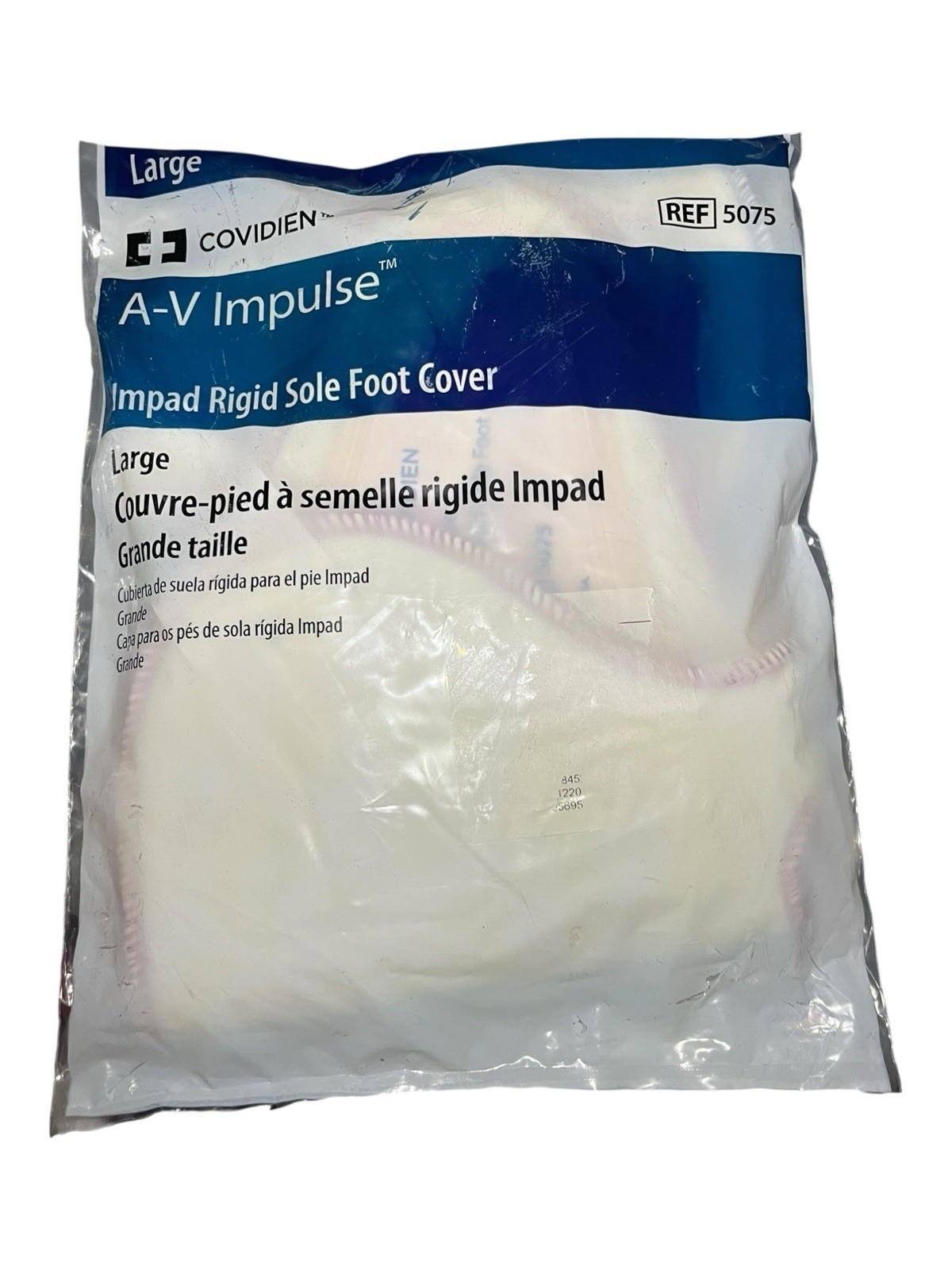 Covidien 5075 A-V Impulse Impad Rigid Sole Foot Cover, Large 12inch | eBay