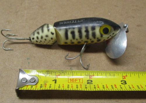 Vintage Lures Fred Arbogast Jitterbug With Steel Lip Fishing Lure USA ...