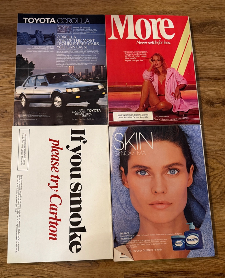 💋 Vintage Cosmopolitan Magazine Lot 11 Issues 1987 Retro Fashion Ads ...