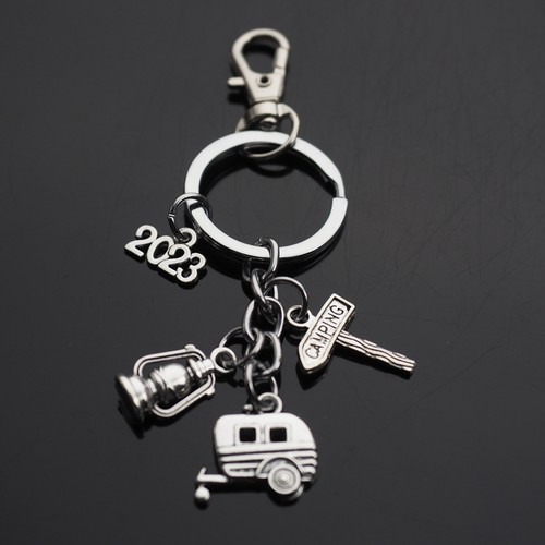 2023 Vintage Trailer Wagon Camper Camping Lantern Charms Keychain Gift ...