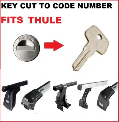 1 x Thule Roof Rack Keys Ski Rack keys "N" Series Replacement Key N001 ...