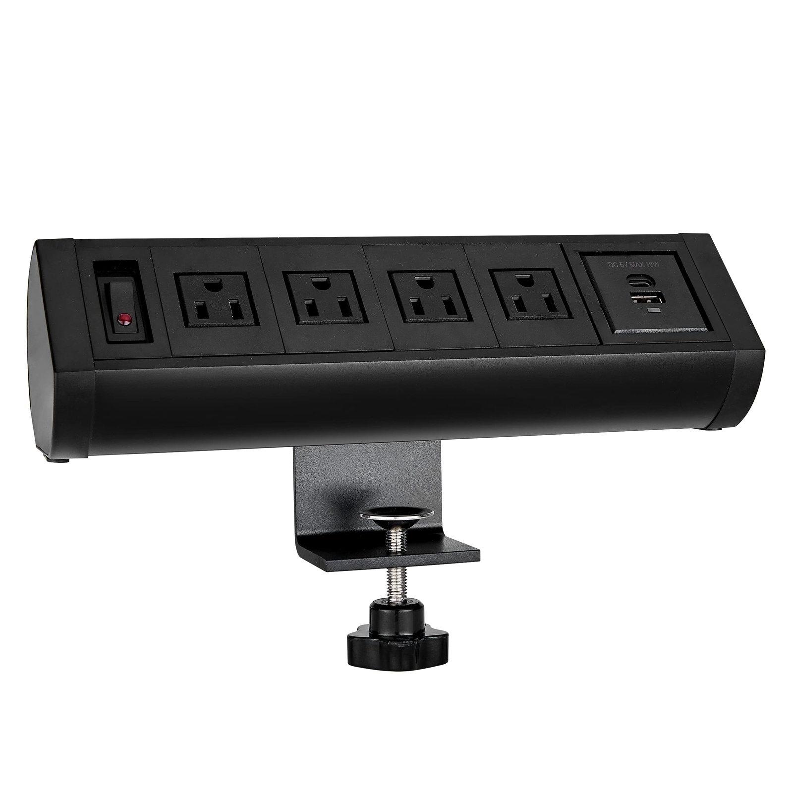 Desktop Power Outlet Extension with USB A/C Desktop Edge-Mounted Power ...