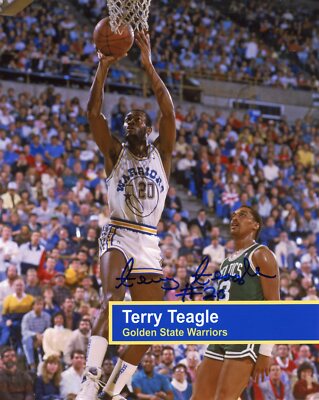 Terry Teagle Autographed 8x10 Lakers Warriors Baylor Free Shipping #5 ...