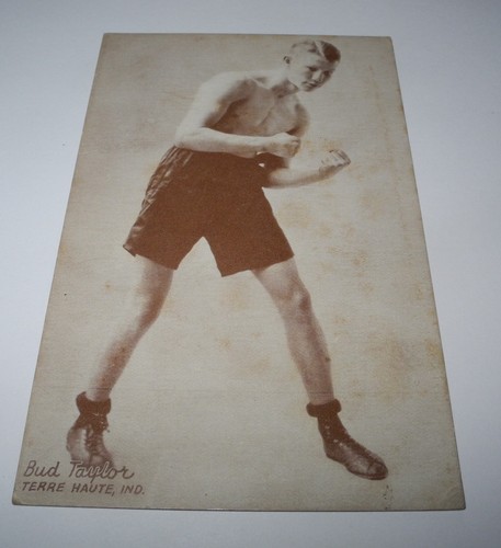 1927 Boxing Advertising Ephemera Exhibit Card Photo Postcard Charles ...