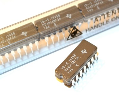 CD4013BF3A TEXAS Flip Flop D-Type Pos-Edge 2-Element 14-Pin CDIP Tube ...