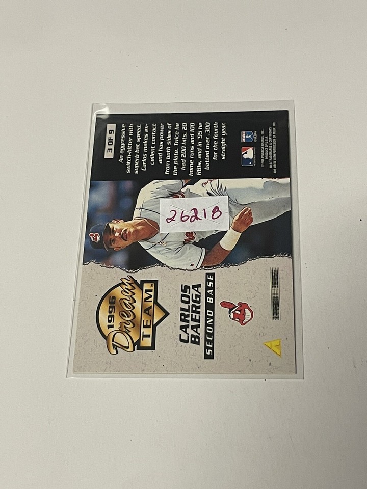 1996 Score Dream Team #3 Carlos Baerga **026218 | eBay