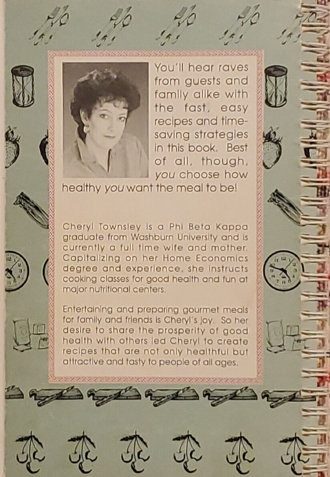 1992 Meals in 30 Minutes Cookbook by Cheryl Townsley, Lifestyle for ...
