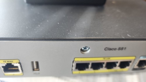 Cisco CISCO881-K9 881 Ethernet Security Router C881 with Power Adapter ...