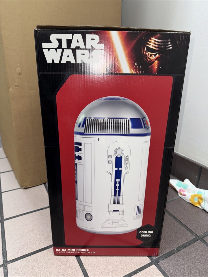 Star Wars R2D2 Mini Fridge Thermoelectric Cooler By Disney 14liter NEW ...