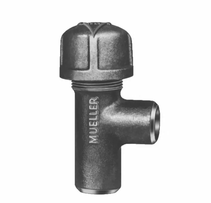 MUELLER H-17656 1" x 1" NO-BLO Service Stop Tee Weld End 1440 PSIG ...