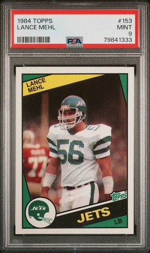 1984 TOPPS #153 LANCE MEHL PSA 9 MINT NEW YORK JETS | eBay