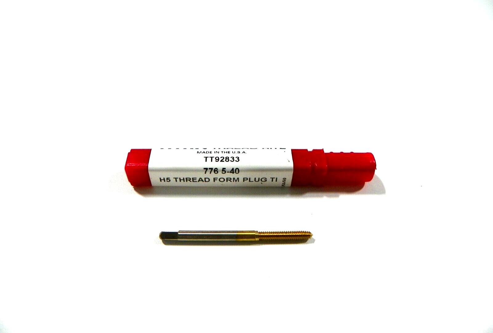 1pc) 5-40 H5 THREAD FORM PLUG TAP TIN COATED TITAN USA TT92833 TT77 | eBay
