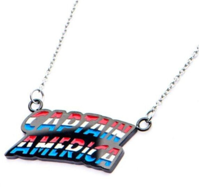 Marvel Captain America Lettering Pendant 18" Necklace | eBay