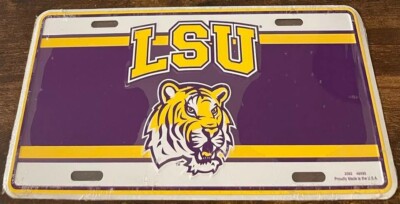 LSU Tigers Booster License Plate Louisiana State University NEW OLD ...