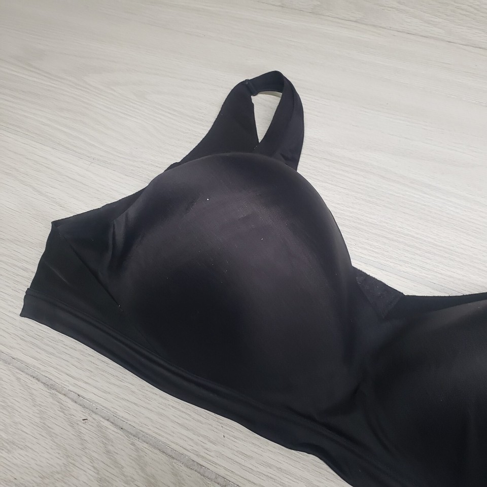 Warner's Sz 2XL Bra RN2231A/RN2231C Black No Side Effects Wire-Free ...