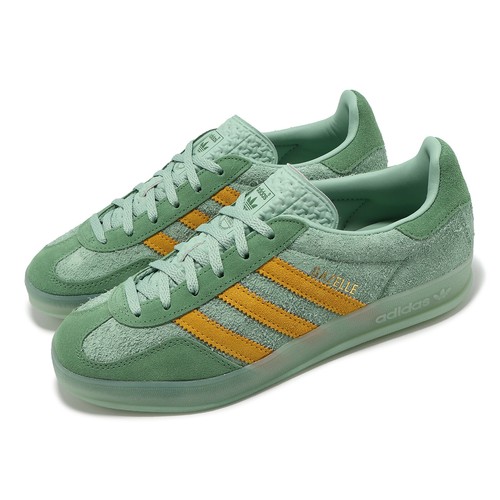 adidas Originals Gazelle Indoor W Hazy Green Crew Yellow Women Casual ...