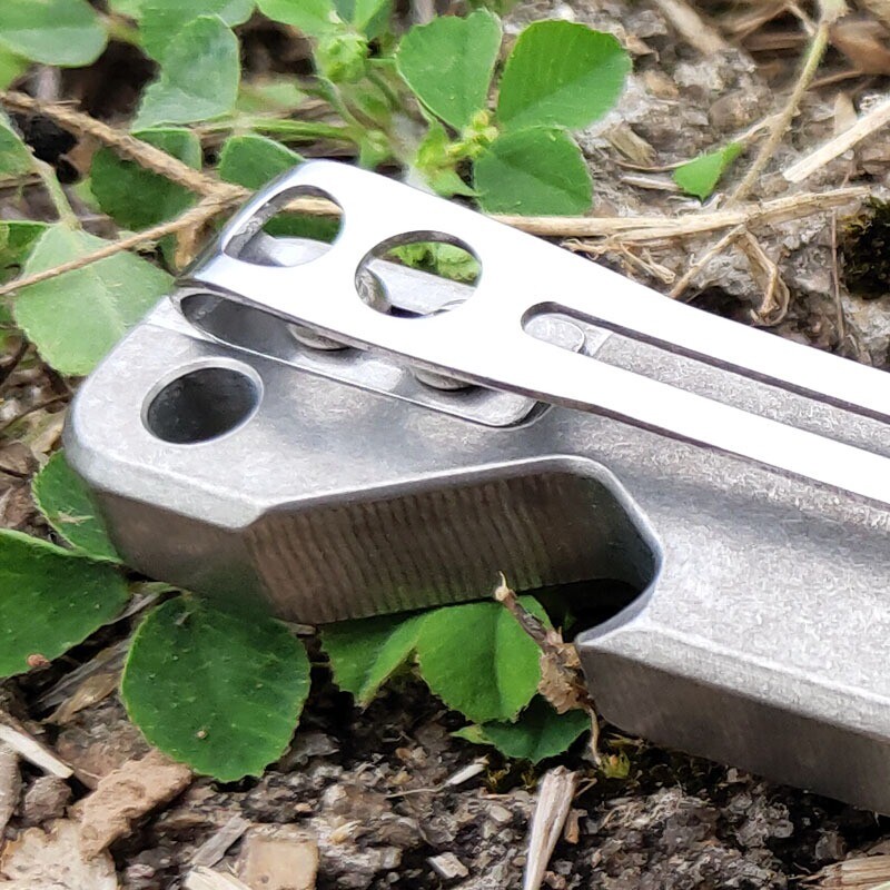 Titanium Pry Bar Crowbar Bottle Opener EDC Pocket Multi Tools Keychain ...