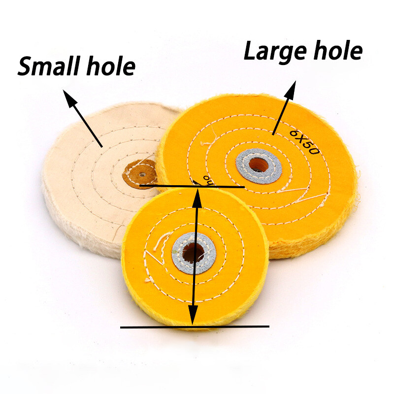 50-200mm 2"- 8" Spiral Stitched Cotton Buffing Polishing Wheel Mop ...