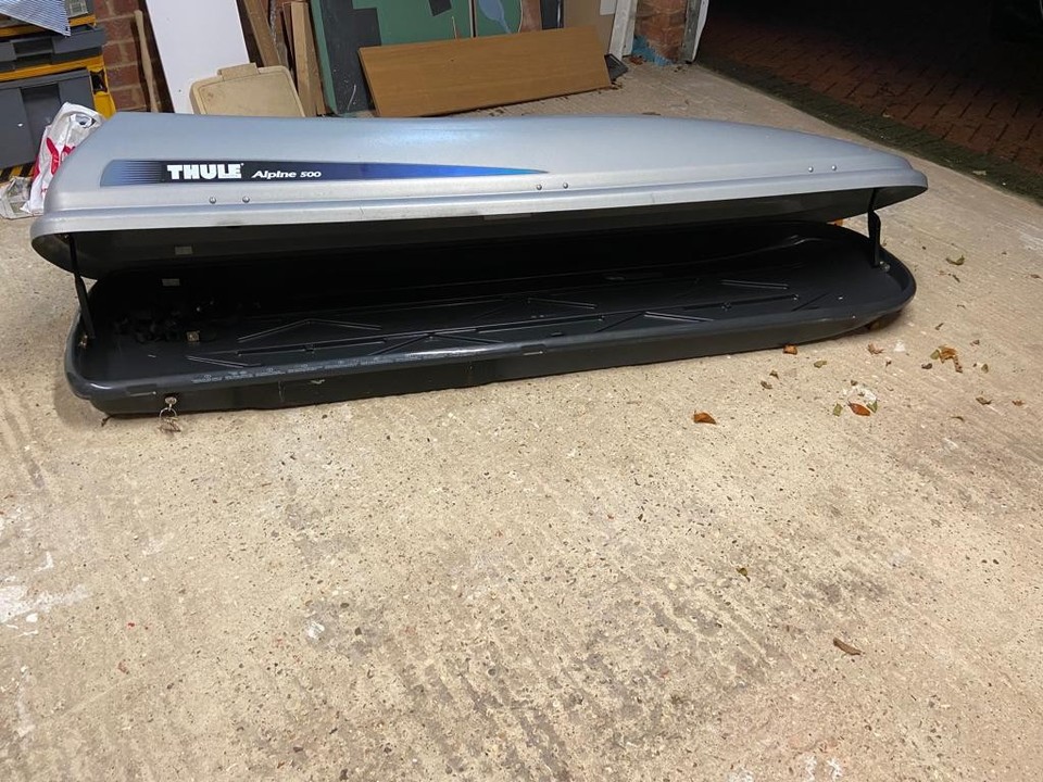 Full size Thule, Alpine 500, roof box. In working condition | eBay UK