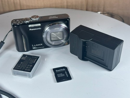 Nice Used Panasonic LUMIX DMC-ZS8 14.1MP 16x Zoom Digital Camera Black ...