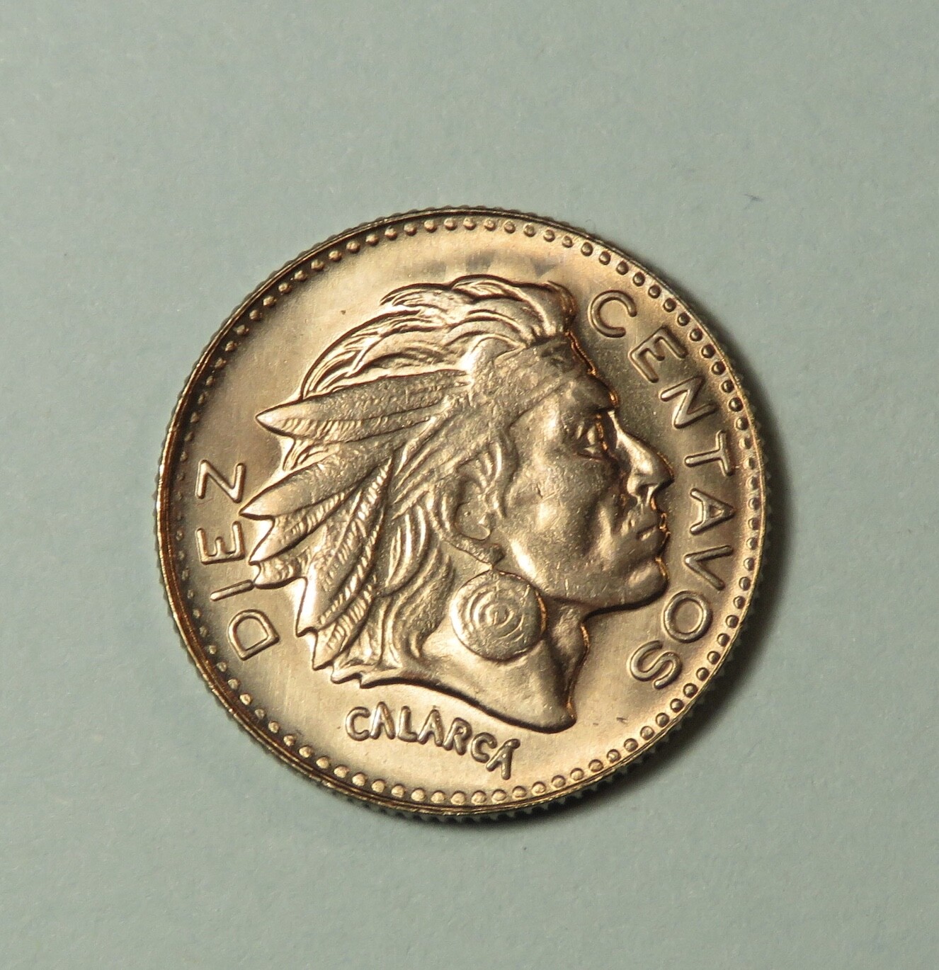 1964 10 Centavos Colombia Unc World Coin Chief Calarca KM212.2 ten ...