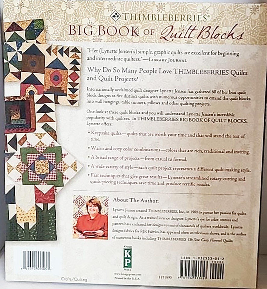 Thimbleberries Big Book of Quilt Blocks by Jensen, Lynette , Hardcover ...