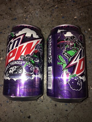 🟠🟣 New Limited Edition Mountain Dew Purple Thunder Berry Plum Flavor (2 ...