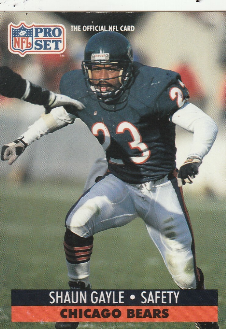 FREE SHIPPING-MINT-1991 Pro Set #455 SHAUN GAYLE BEARS PLUS BONUS CARDS ...