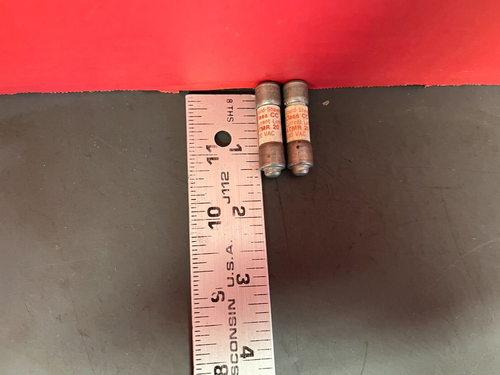 GOULD SHAWMUT ATMR20- 20AMP, 600V, CLASS CC FUSES- LOT OF 2 | eBay