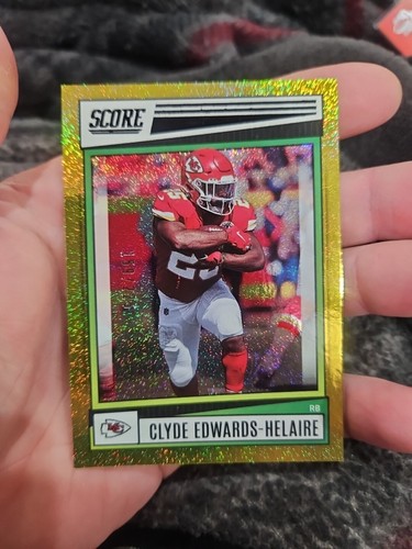 2022 Score Clyde Edwards-Helaire Gold /225 Chiefs Mint! | eBay