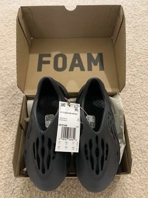 NEW IN BOX - Adidas Yeezy Foam Runner INFANT Size 9K - Onyx | eBay