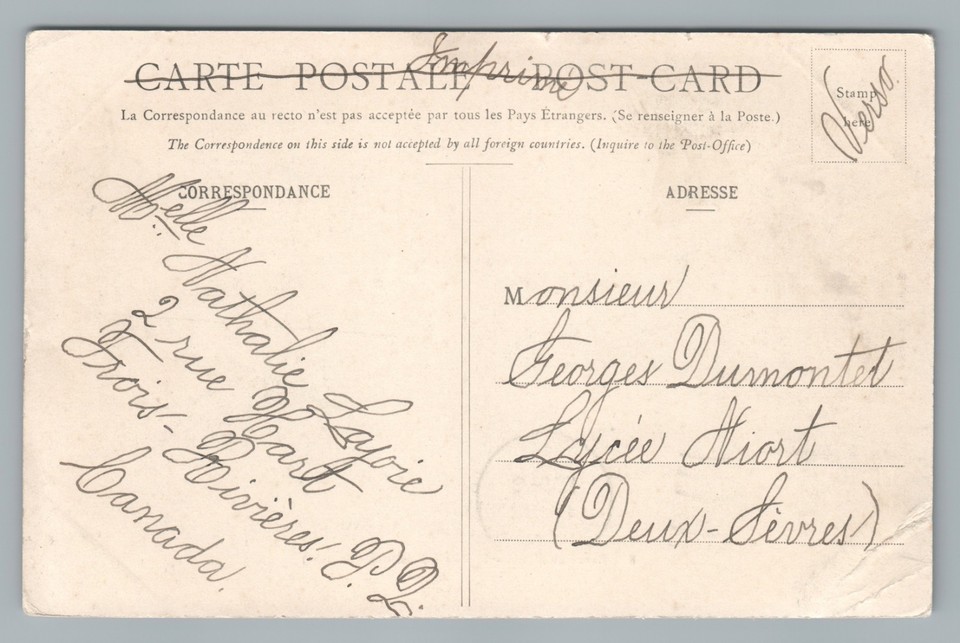 Parc Laviolette TROIS RIVIERES Quebec CPA Rare Pinsonneault Postcard ...