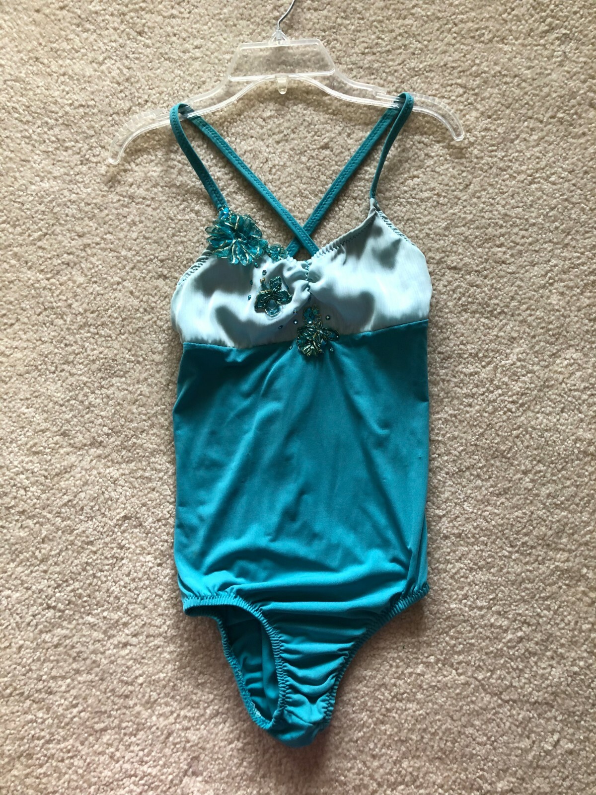 Custom Handmade Girl's Ballet Leotard - Adult Small - Gem