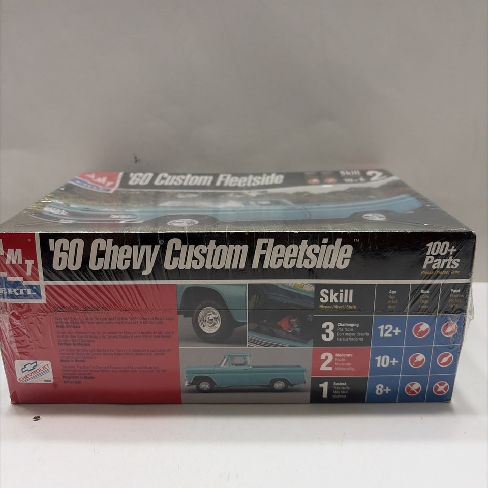 1998 AMT ERTL 1960 Custom Chevy Fleetside Pickup Truck 1:25 Model Kit ...