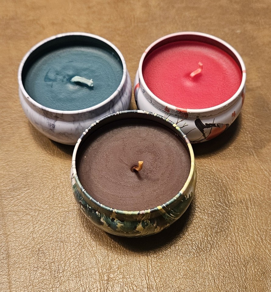 KitchenGynti Scented Candles-Rose, Tea Tree & Peppermint 2.5 oz Mini ...