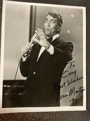 Dean Martin Signed Autographed 8x10 Photo Personalized - Actor Singer ...