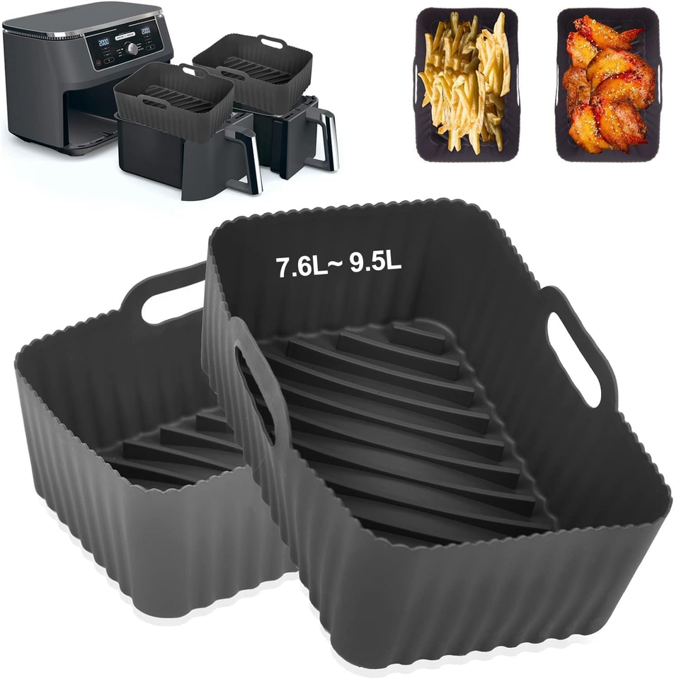 Air Fryer Liners for Ninja Dualzone Air Fryer, Extra Thick Non-Stick ...