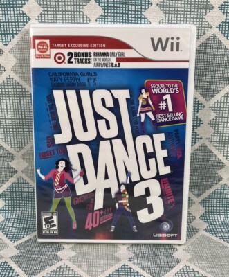 Wii Just Dance 3 game SEALED/new Complete DANCING Family night FUN ...