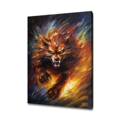 Lycan Painting Wall Art Canvas Unframed Print Art | eBay Australia