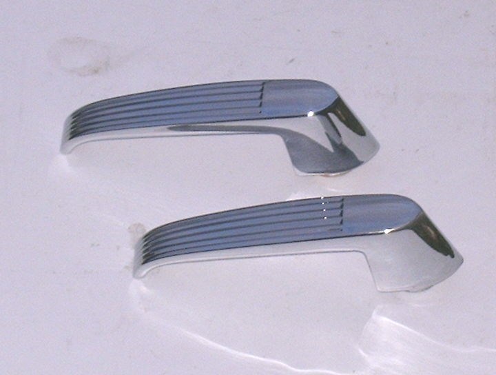 56 1956 FORD TRUCK F100 F250 INSIDE CHROME DOOR PULL HANDLES NEW * | eBay
