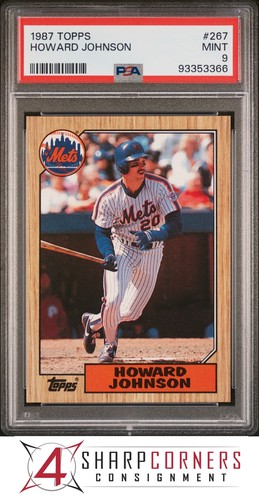 1987 TOPPS #267 HOWARD JOHNSON METS PSA 9 | eBay