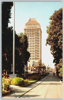 Vintage Postcard - Security First National Bank Building - Fresno CA | eBay