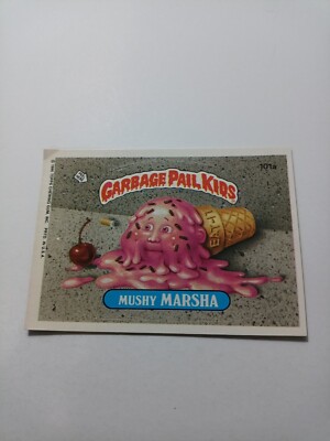 #101a MUSHY MARSHA: Topps GARBAGE PAIL KIDS Series 3 1986. Die-Cut ...