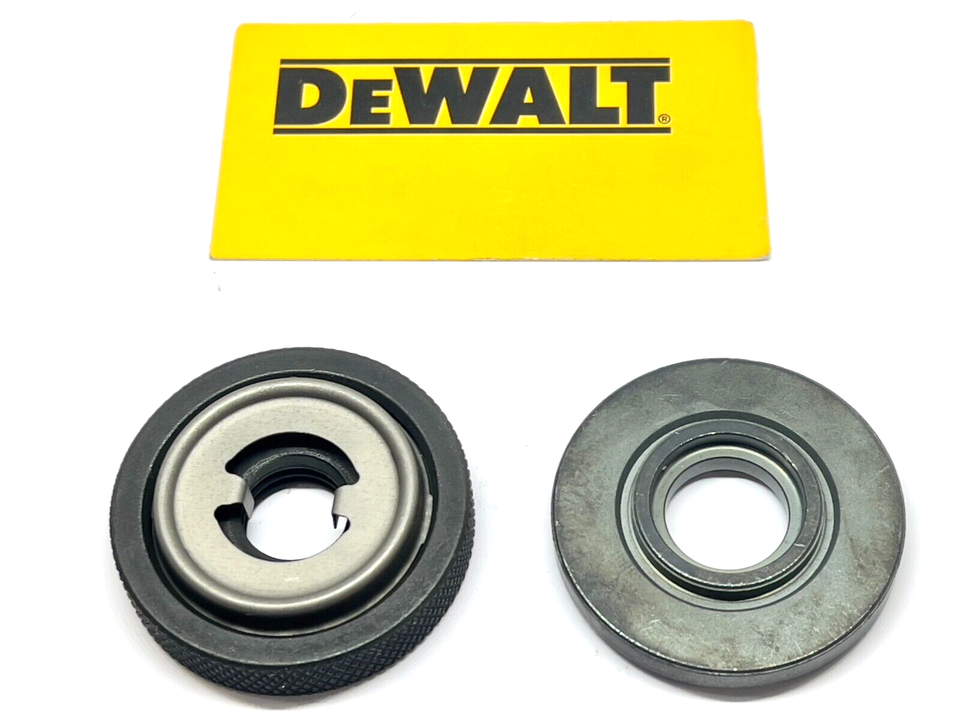 GENUINE DEWALT ANGLE GRINDER M14 INNER & OUTER FLANGES FOR DCG405 ...