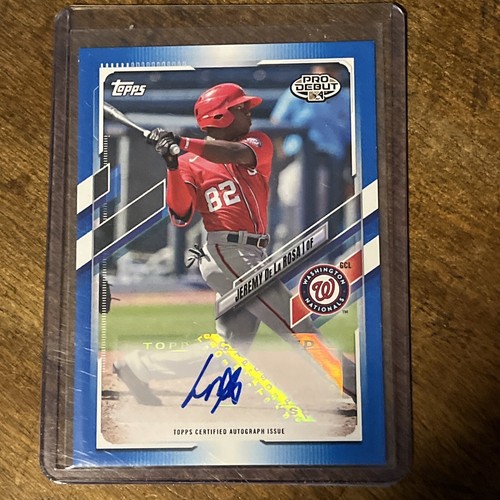 2021 Topps Pro Debut Autographs Blue #PD97 Jeremy De La Rosa Auto /150 ...